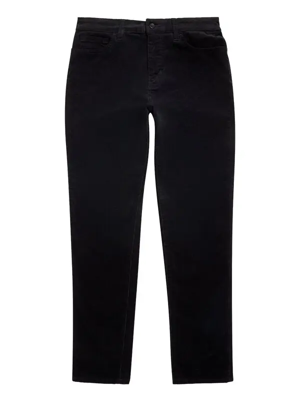 Vince Stretch-cotton Corduroy Dylan Trousers - Navy
