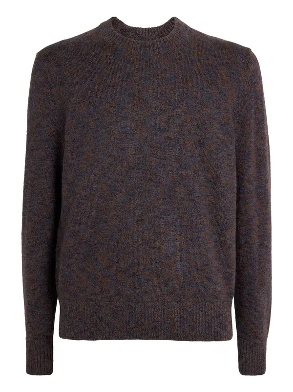 Vince Alpaca-merino Wool Marled Sweater - Purple