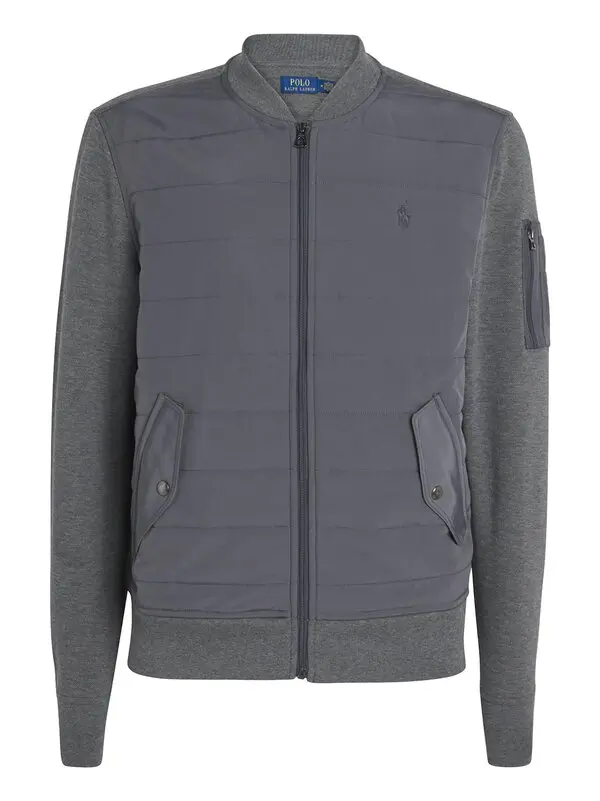 Polo Ralph Lauren Polo Pony Hybrid Bomber Jacket - Grey