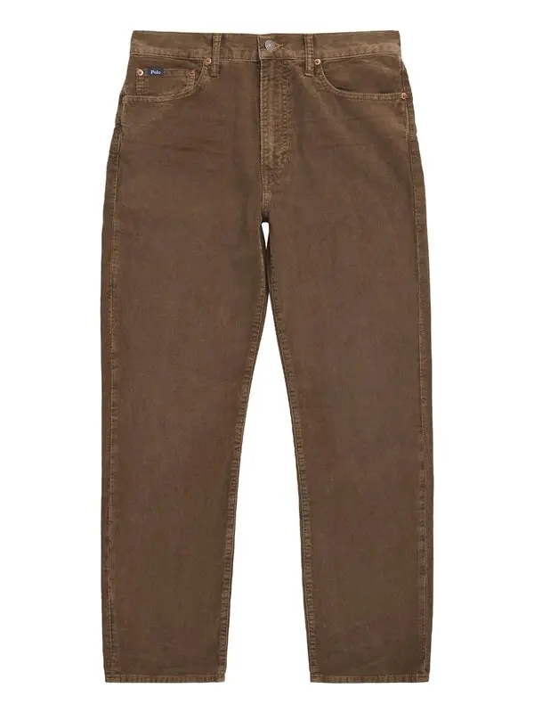 Polo Ralph Lauren Cotton Corduroy Straight Fit Trousers - Brown