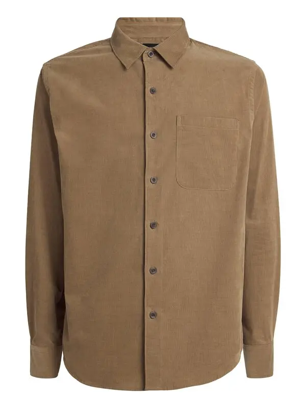 Vince Cotton Corduroy Shirt - Beige
