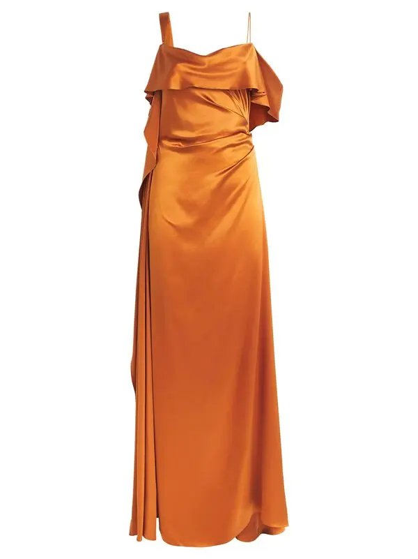 ROKSANDA Silk Lysa Gown - Orange