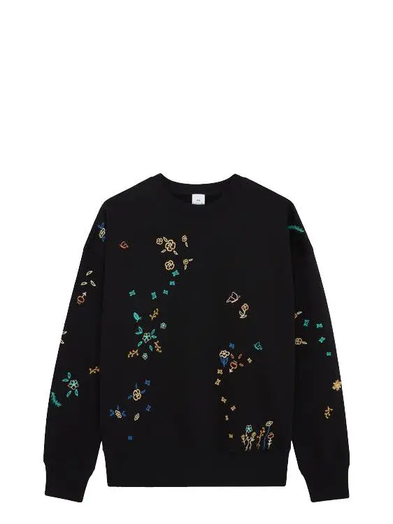 Paul Smith Floral Embroidery Sweatshirt - Black