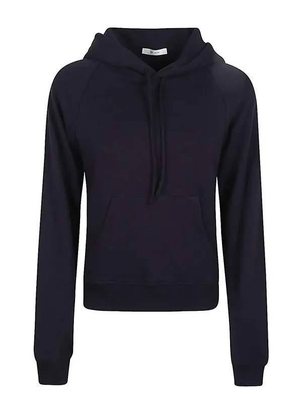 THE ROW Timia Cotton Blend Hoodie - Blue