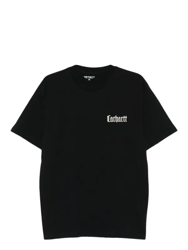 Carhartt Work In Progress Logo Cotton T-shirt - Black