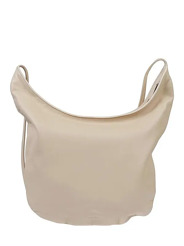 THE ROW Izzy Leather Shoulder Bag - Beige