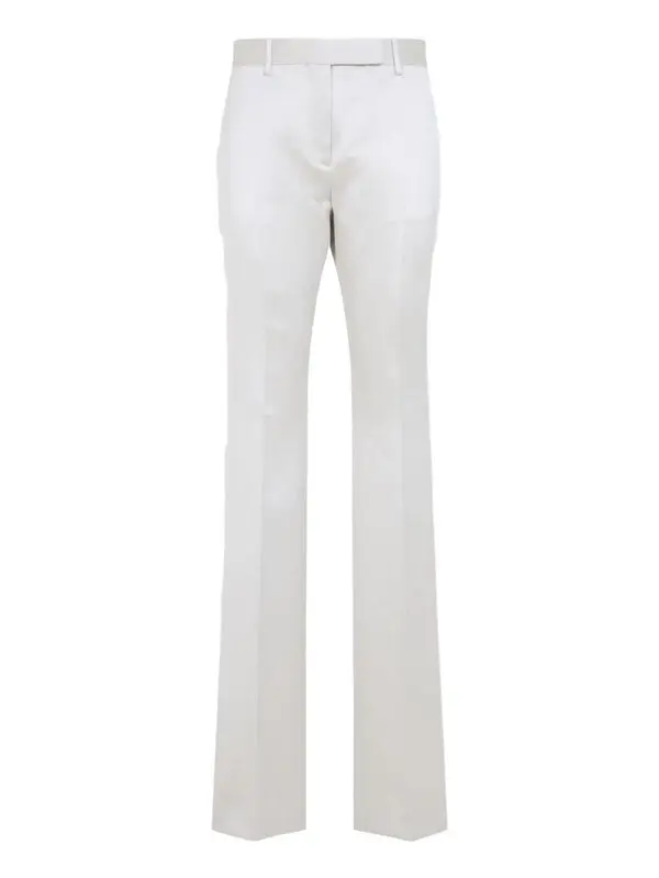 TOM FORD Cotton And Silk Blend Trousers - White