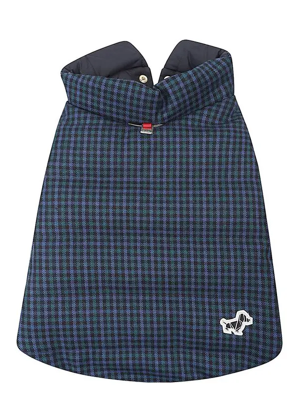POLDO DOG COUTURE Lake Trail Double Face Dog Coat - Blue