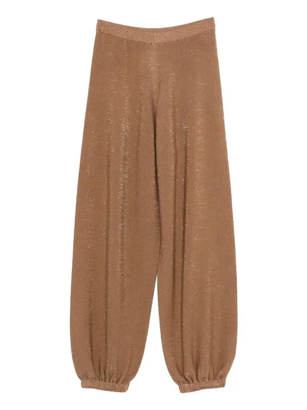 Fabiana Filippi Wool And Cotton Trousers - Brown
