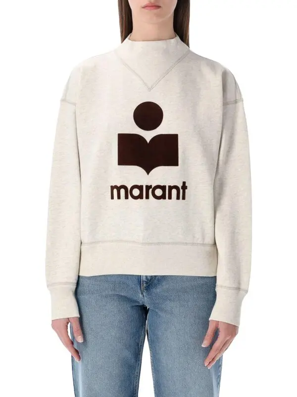 MARANT ETOILE Moby Cotton Sweatshirt - Brown