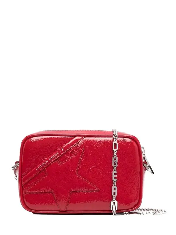 GOLDEN GOOSE Star Mini Leather Crossbody Bag - Red