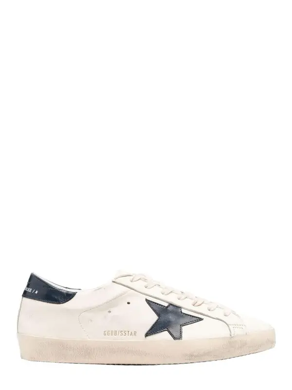 Golden Goose Super-star Leather Sneakers - Blue