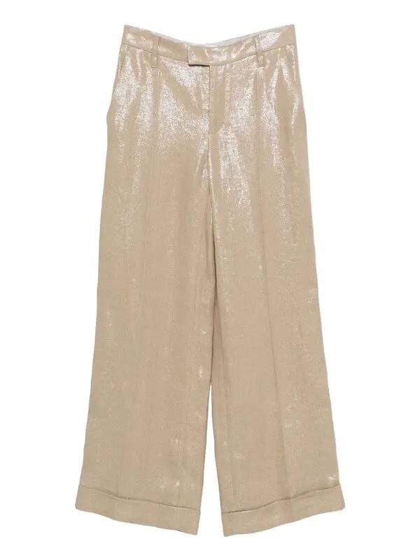 Brunello Cucinelli Linen Trousers - Beige