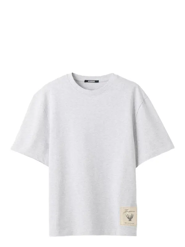 Jacquemus Logo Cotton T-shirt - Grey