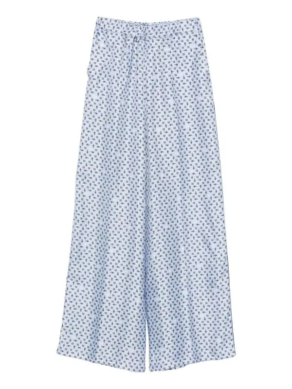 Max Mara Silk Trousers - Sky Blue