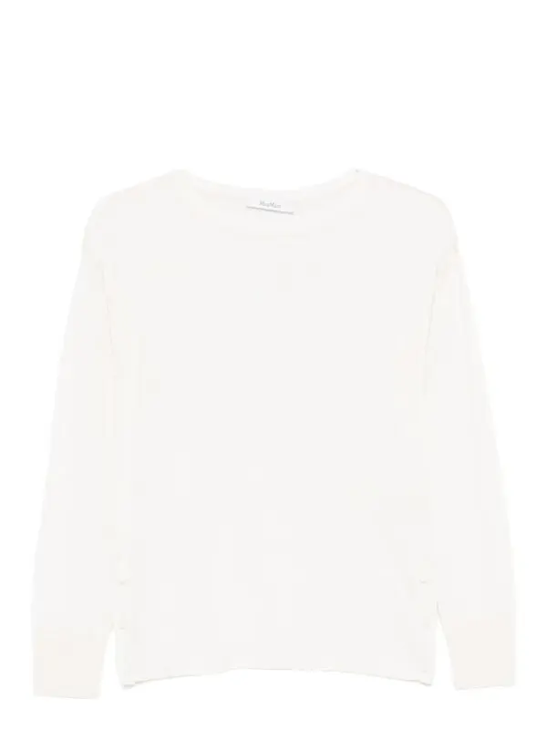 Max Mara Cashmere And Silk Sweater - White