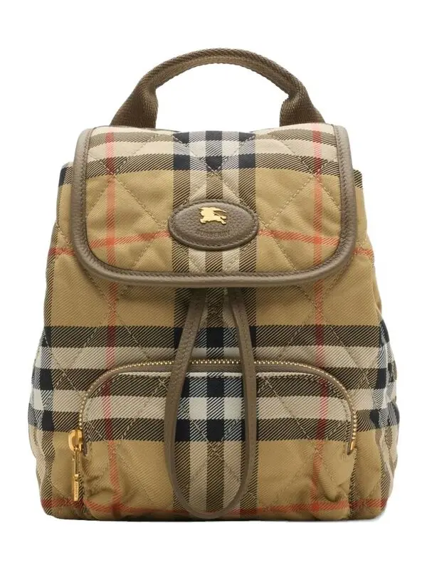 Burberry Horseshoe Mini Backpack - Beige