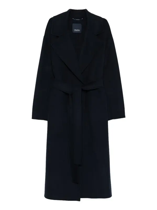 Max Mara Wool Long Coat - Blue