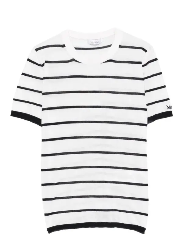 Max Mara Striped T-shirt - White