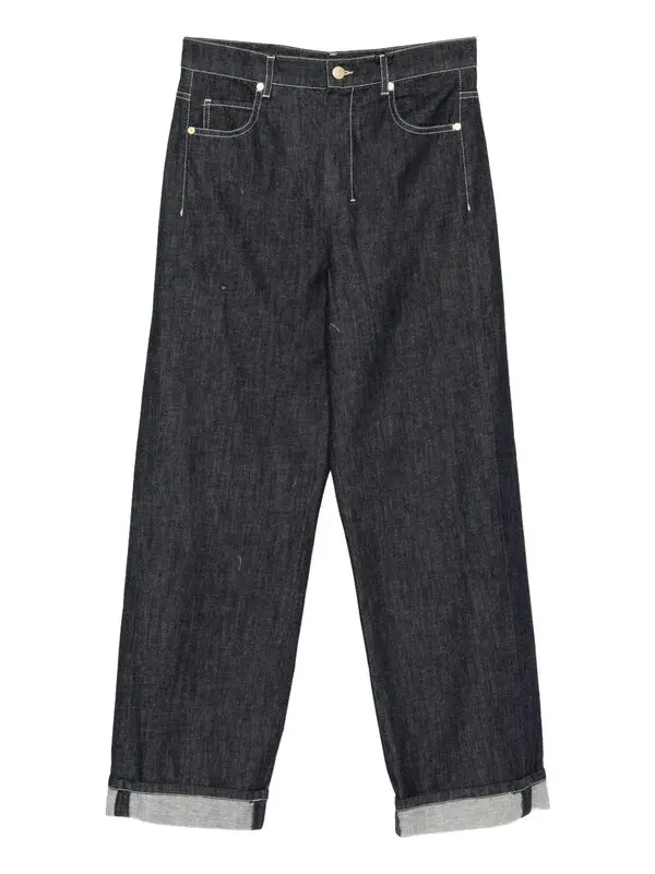 Max Mara Denim Cotton Jeans - Blue