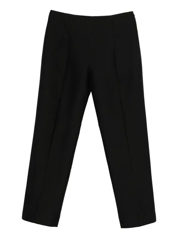 TOTEME Wool Slim Trousers - Black