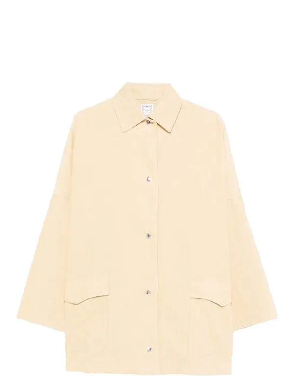 TOTEME Cotton Overshirt Jacket - Beige