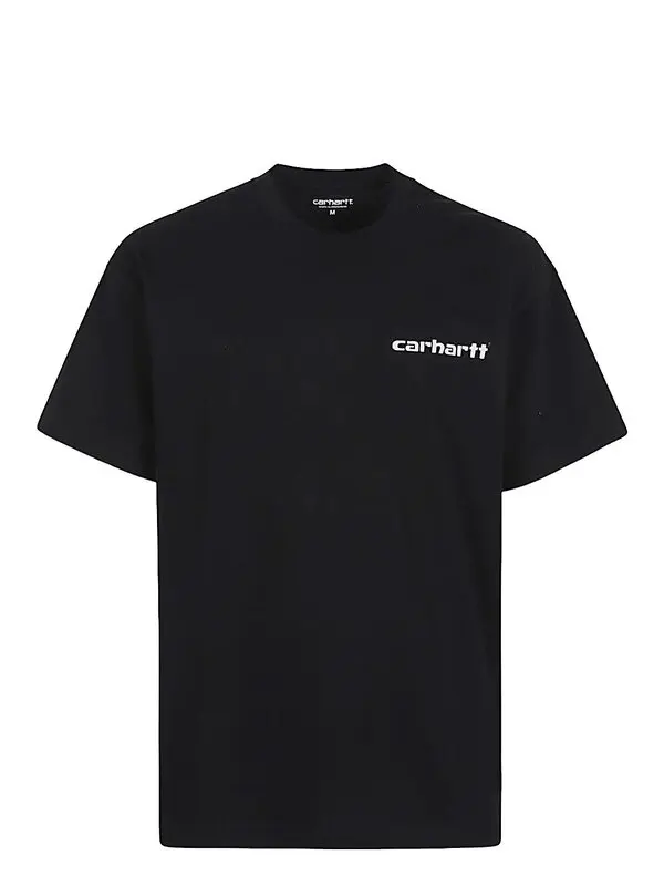 Carhartt Work In Progress Logo Cotton T-shirt - Black