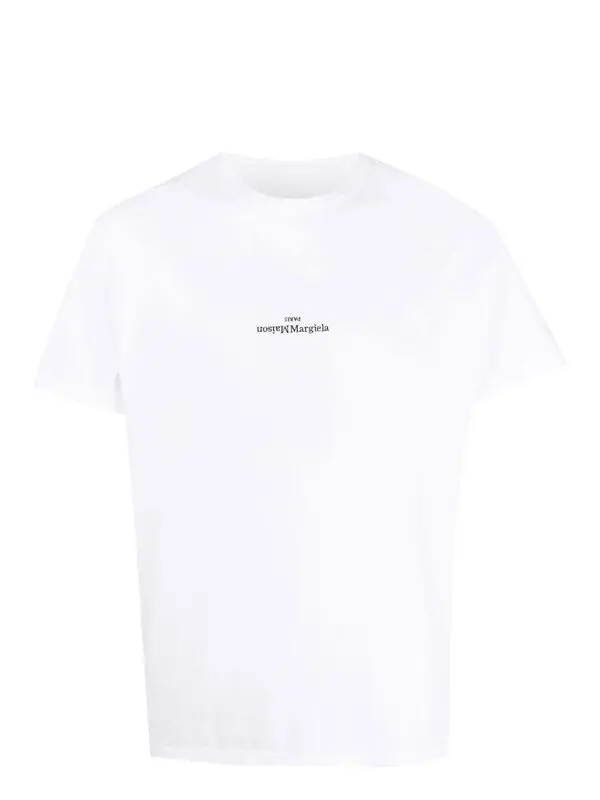 MAISON MARGIELA Logo Cotton T-shirt - White