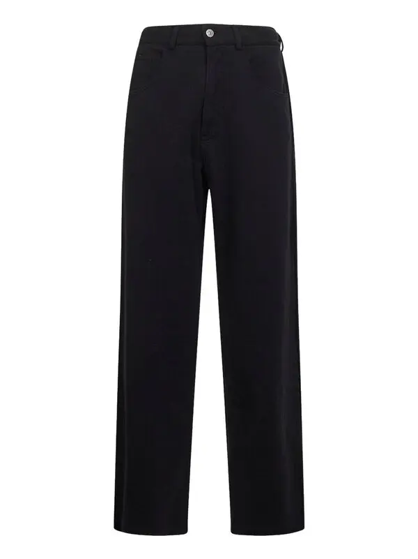 MAISON MARGIELA Cotton Trousers - Black