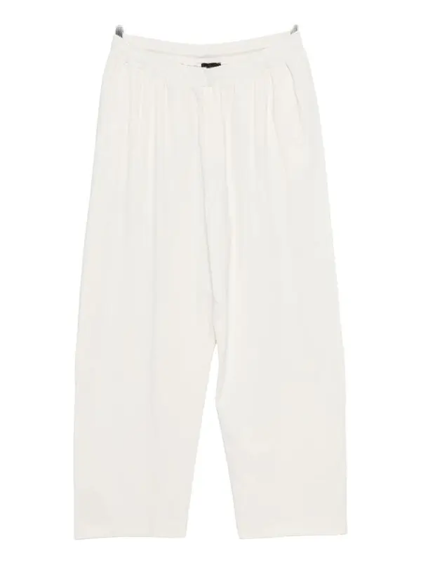 Emporio Armani Straight-leg Trousers - White