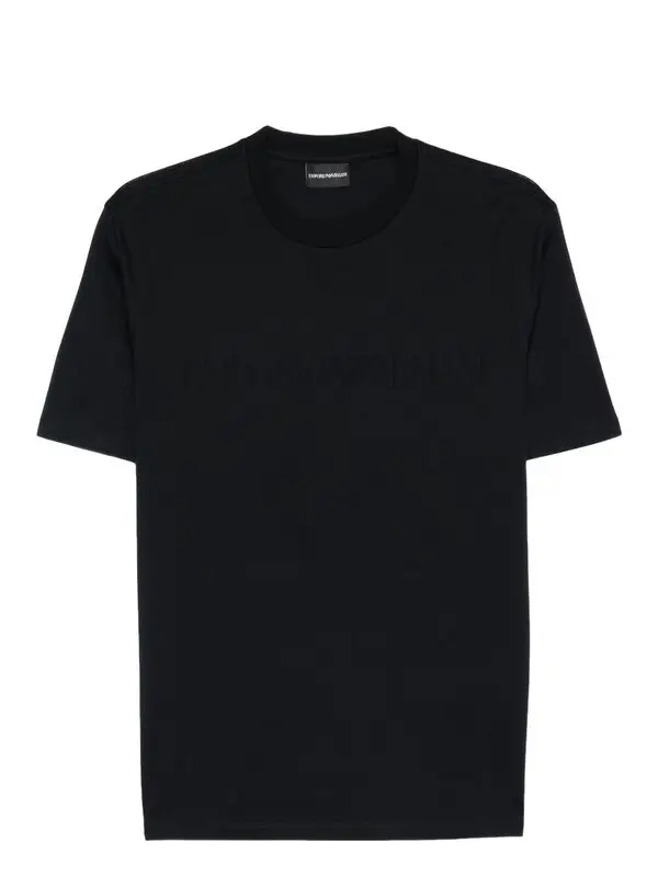 Emporio Armani Logo Cotton T-shirt - Blue