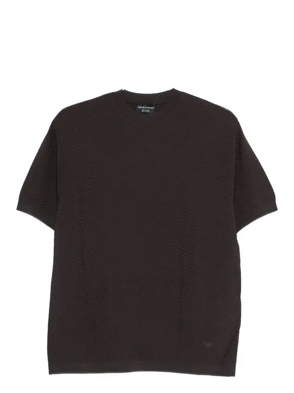 Emporio Armani Knitted T-shirt - Black