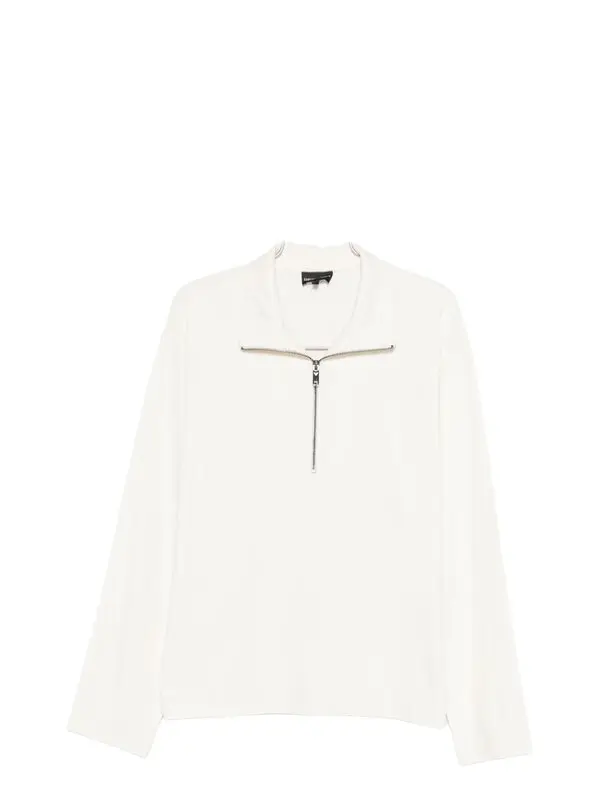 Emporio Armani Half-zip Pullover - White