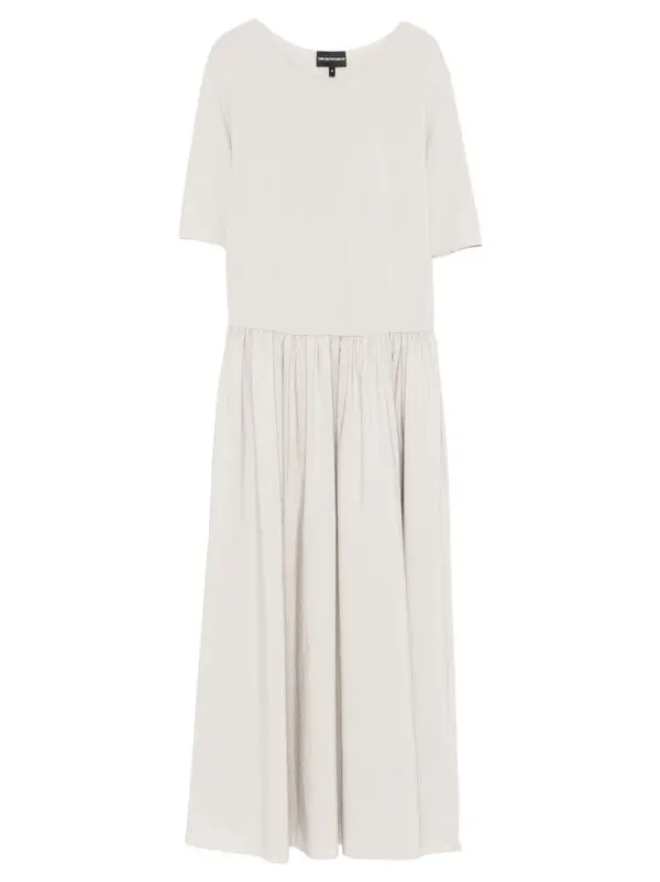 Emporio Armani Midi A-line Dress - Grey