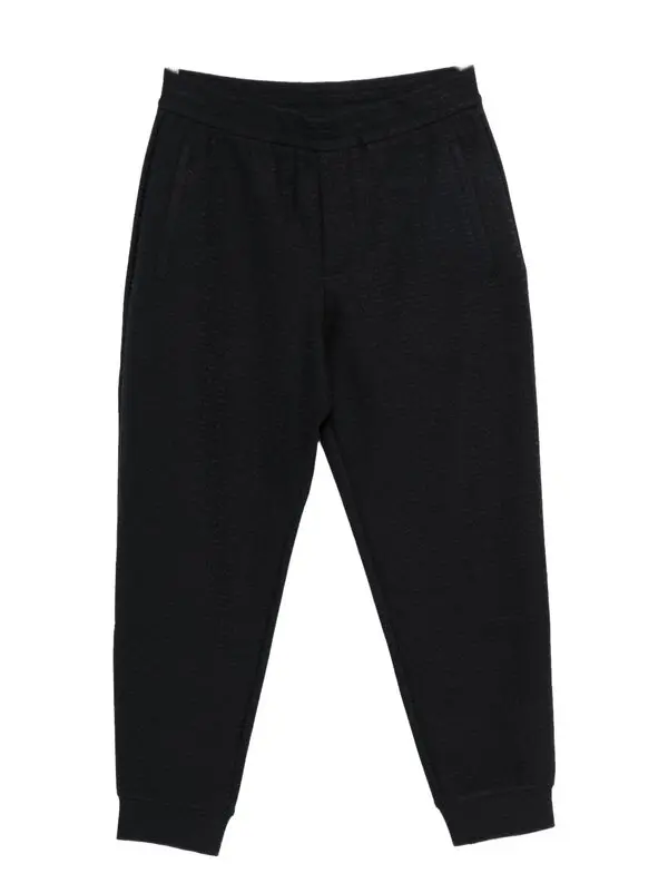 Emporio Armani Cotton Blend Sweatpants - Blue