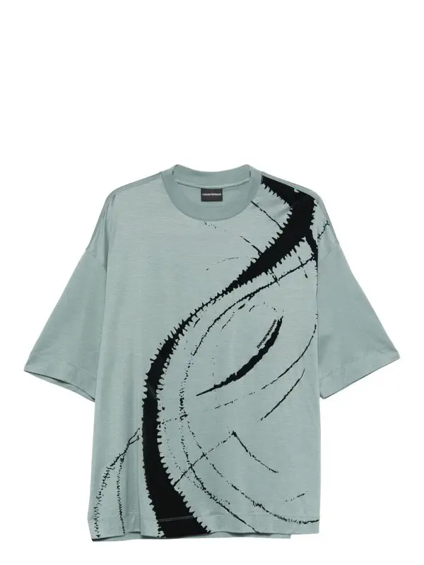 Emporio Armani Cotton Blend T-shirt - Sky Blue