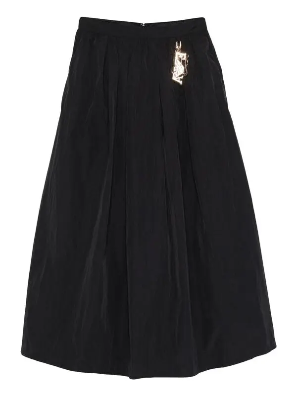 Emporio Armani Nylon Long Skirt - Black