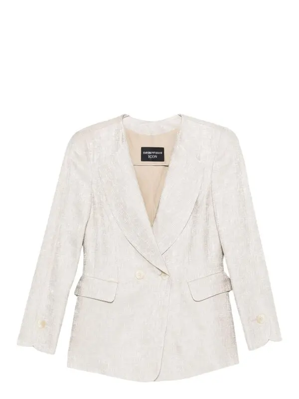 Emporio Armani Double-breasted Jacket - Beige