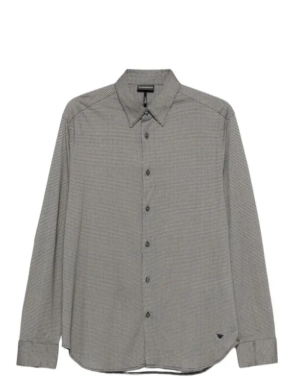 Emporio Armani Cotton Blend Shirt - Black