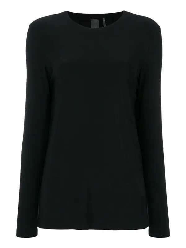 Norma Kamali Long Sleeve T-shirt - Black