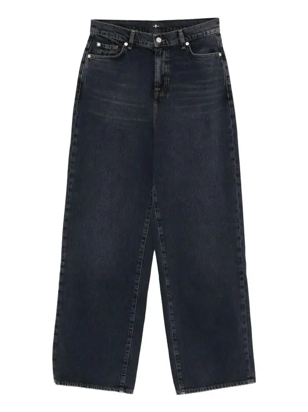 7 For All Mankind Slouchy Wide Leg Jeans - Blue
