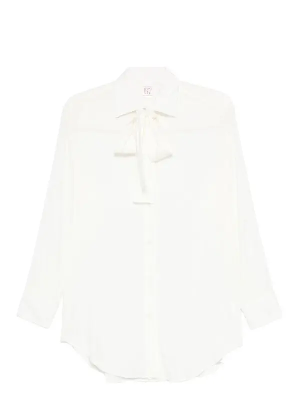 ARCHIVIO '67 Bow-tie Shirt - White