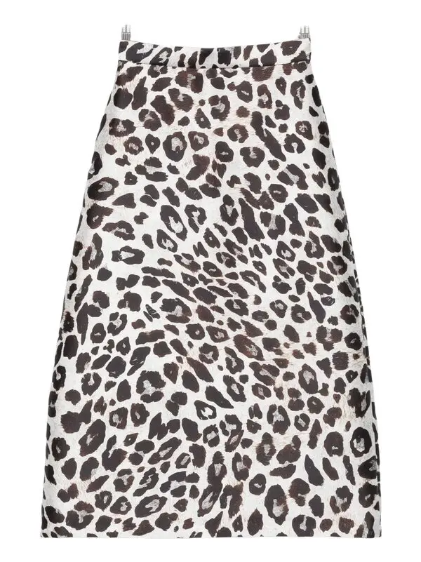 LUNATICA MILANO Printed A-line Skirt - Brown