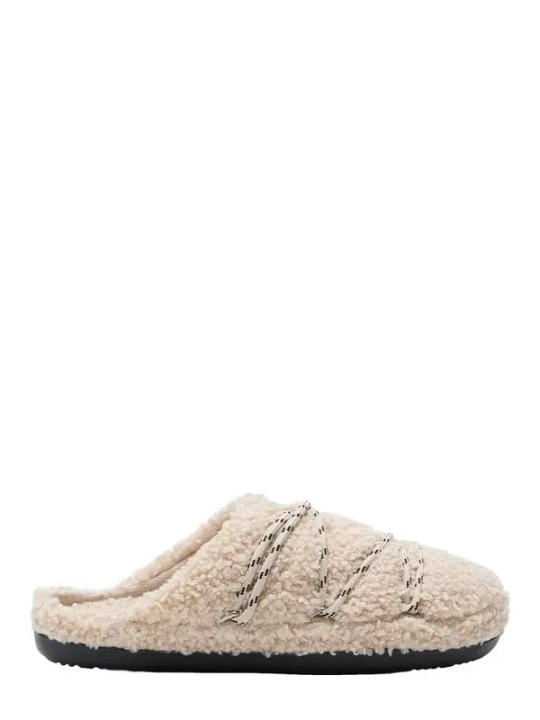 Moon Boot Teddy Slippers - Beige