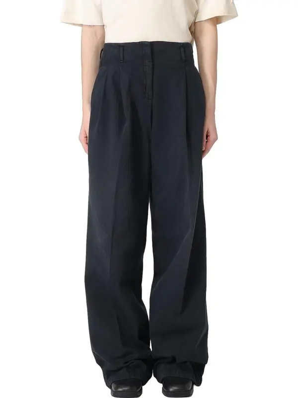 GOLDEN GOOSE Wide-leg Pleated Pants - Black