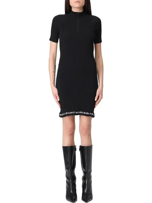Alexander Wang Short Sleeve Dress - Black