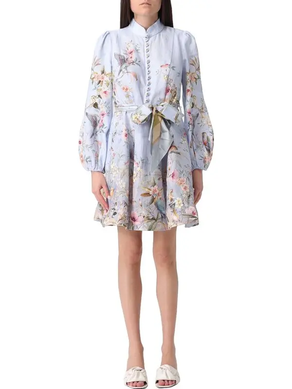 Zimmermann Floral Print Dress - Blue