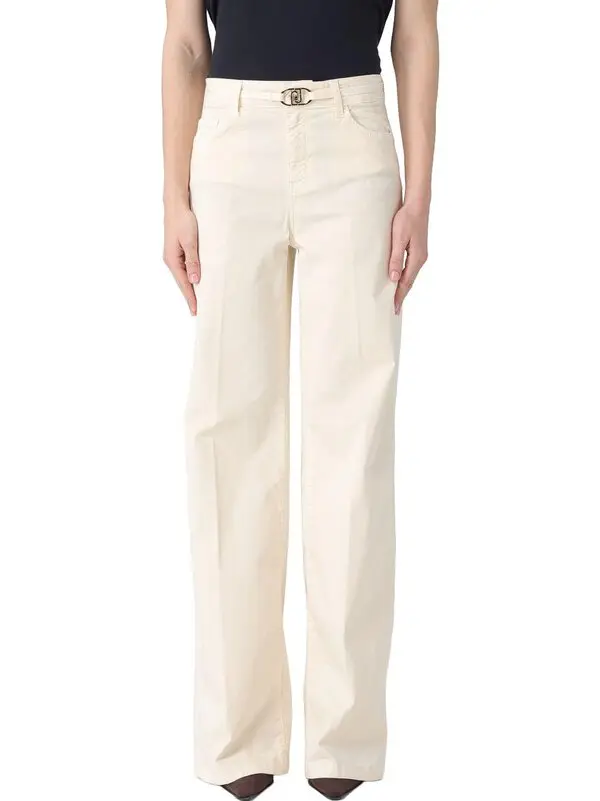 Liu Jo Wide Leg Pants - Yellow Cream
