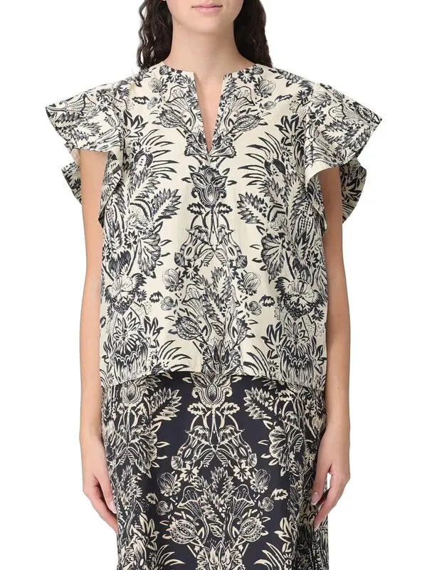 Ulla Johnson Floral Print Top - White