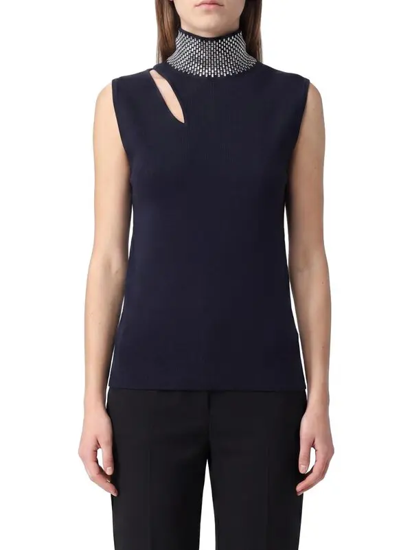 Liu Jo V-neck Embellished Top - Black